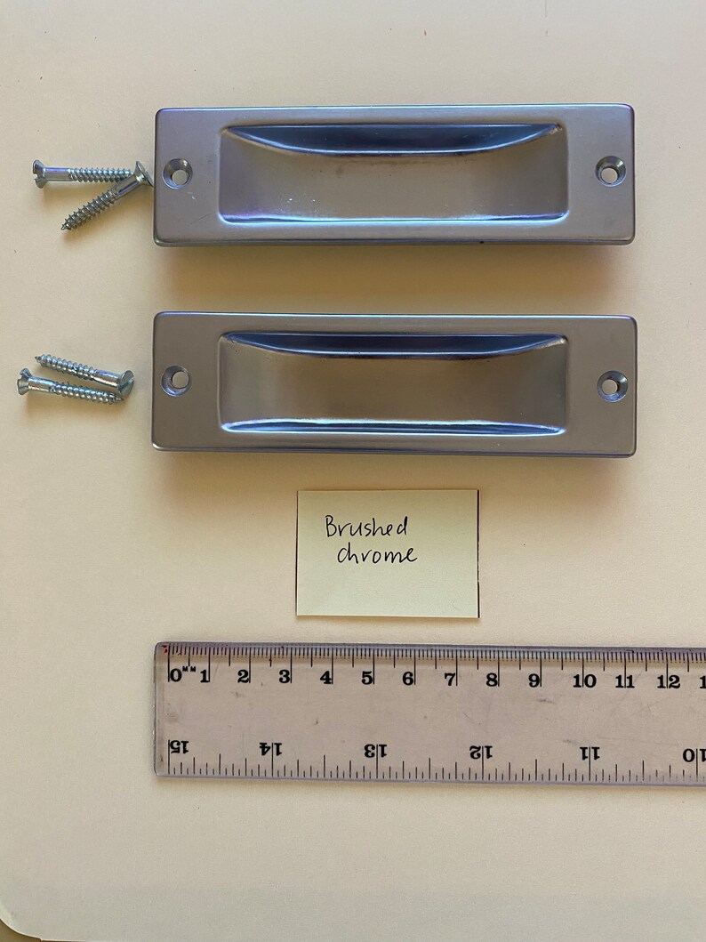 Vintage Sliding Door Flush Pulls Furniture Hand Grips Drawer - Etsy