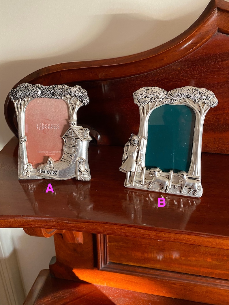 Vintage Small Decorative Nursery Rhyme Silver Finish Frame - Etsy