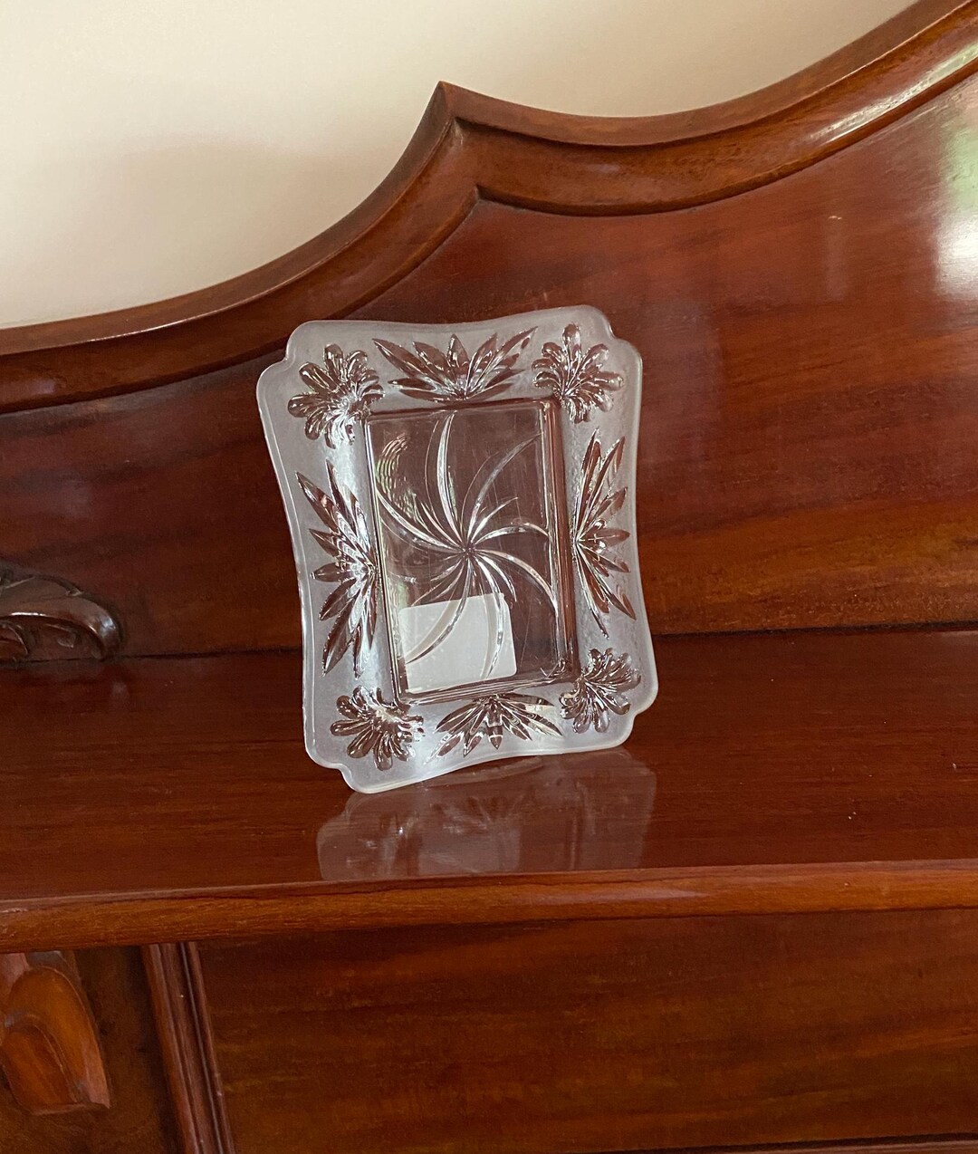 Vintage Small, Mikasa Cut Glass Photo Frame, "tudor" Classic Design ...