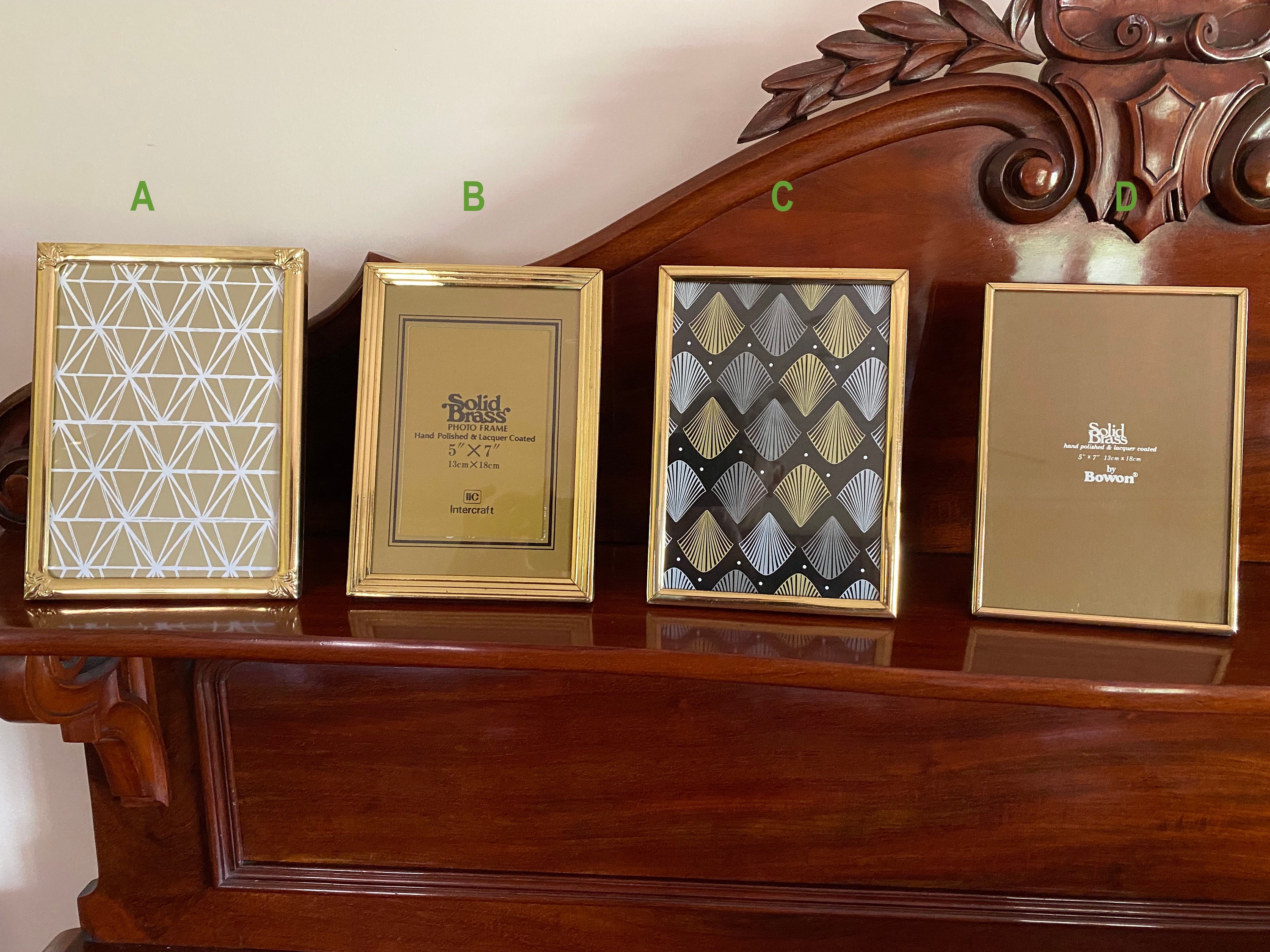 Vintage Medium Size Brass Picture Frame Gift for Her - Etsy Australia