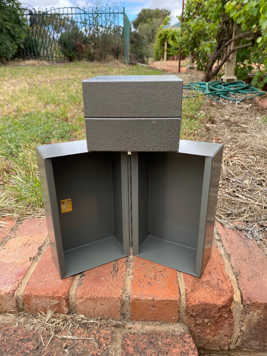 Vintage Industrial Metal Box, Aussie Made Storage, Office Decor - Etsy