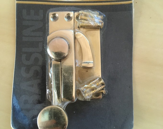 Vintage Brass Sash Fastener, Victorian Style, Window Fitting ...