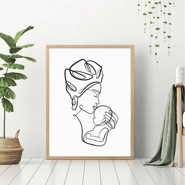 African Line Art - Etsy
