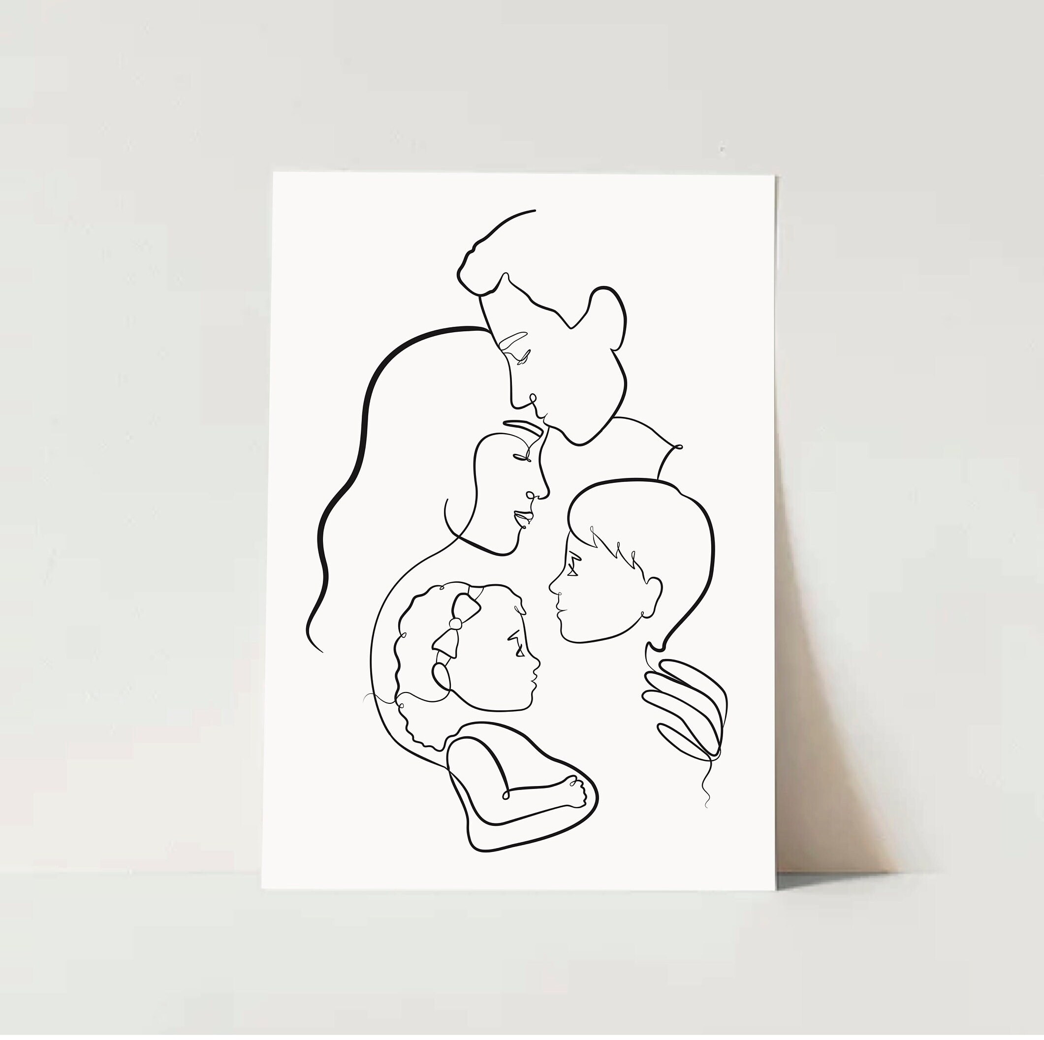 Spirit Family Line Art