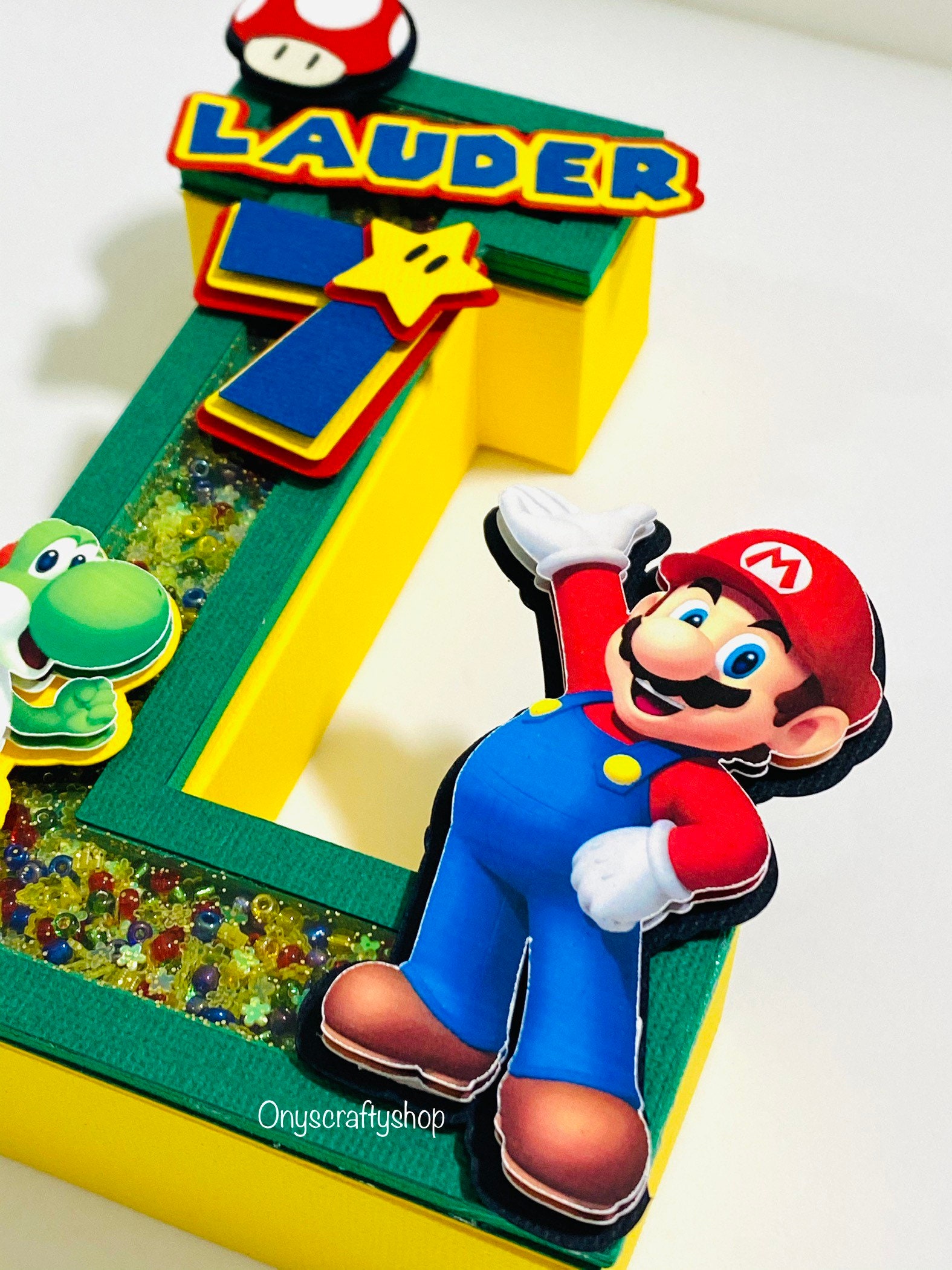Super Mario 3D Letter Super Mario Theme 3D Letter Sign - Etsy Canada