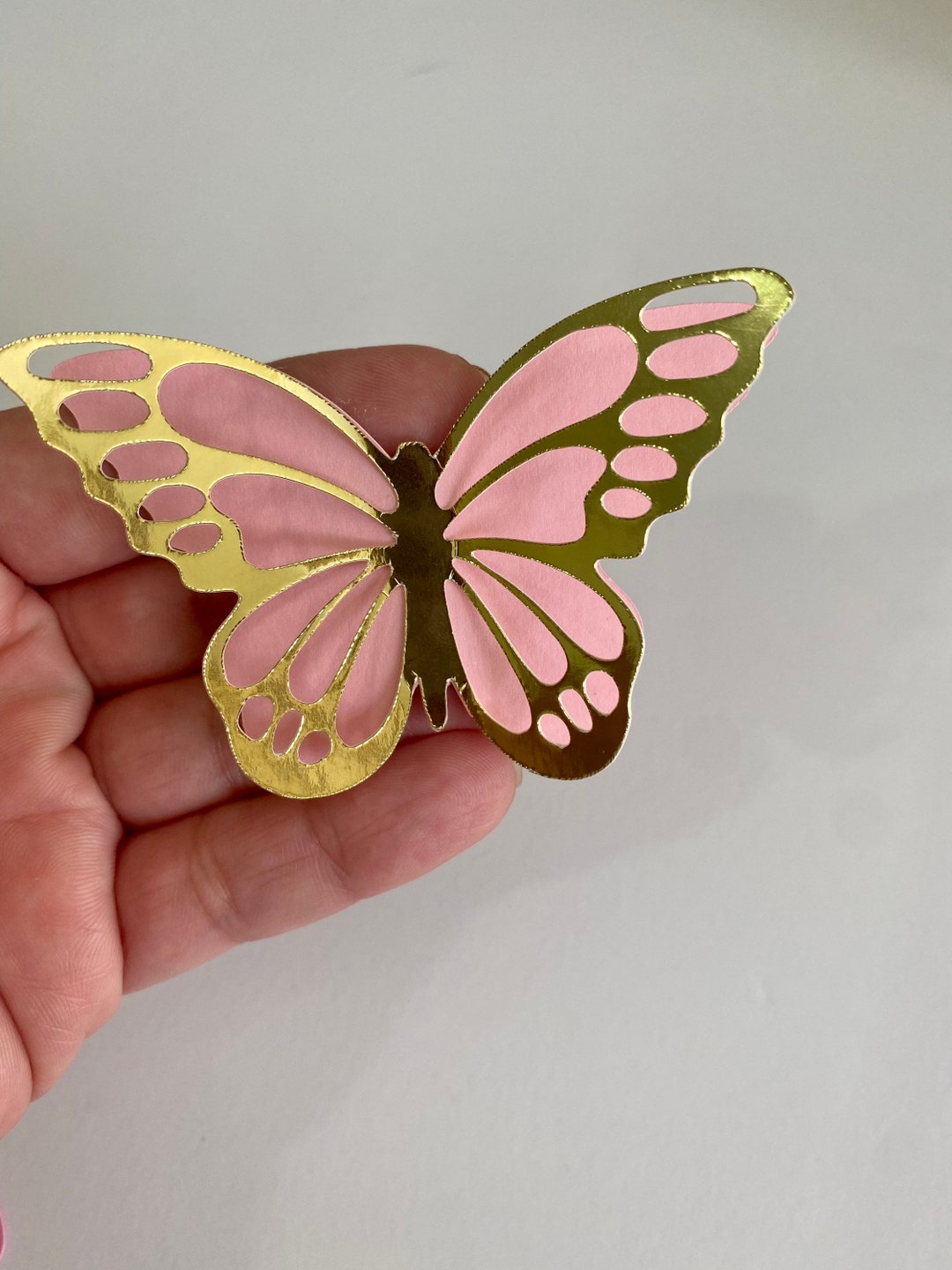 Pink Butterfly Cut Outs Paper Butterflies Set of 12 Butterflies Pink ...