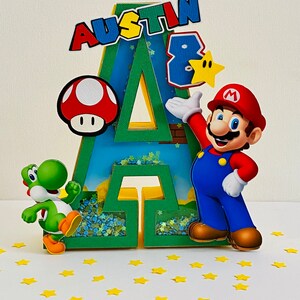 Super Mario 3D Letter Super Mario Theme 3D Letter Sign - Etsy Canada