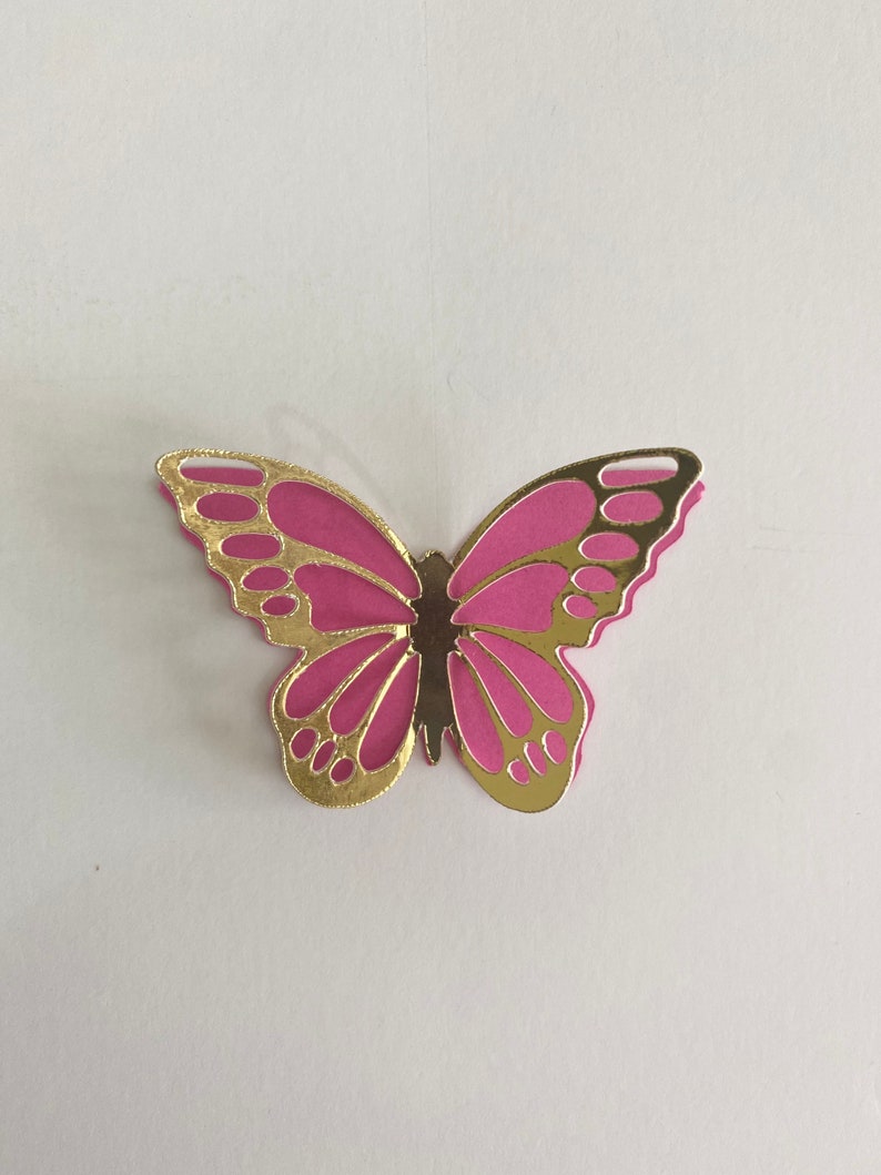 Pink Butterfly Cut Outs Paper Butterflies Set of 12 - Etsy