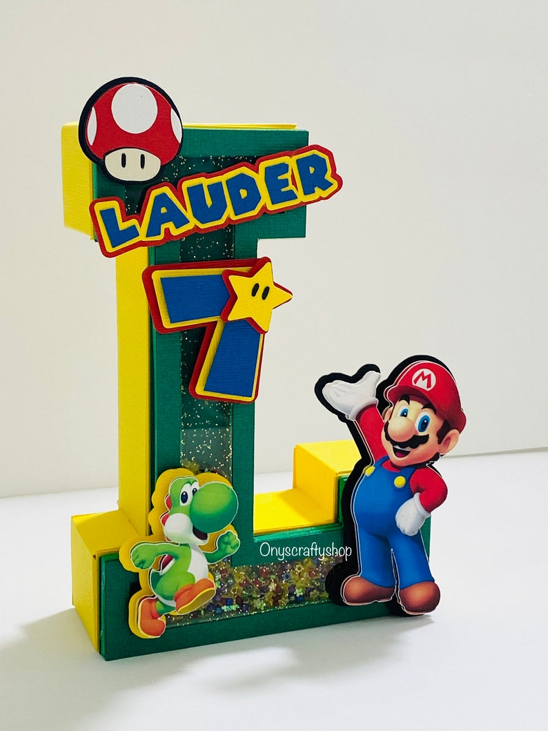 Super Mario 3D Letter Super Mario Theme 3D Letter Sign - Etsy Canada