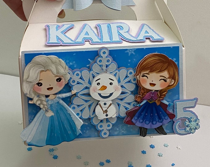 Frozen Party Box, Frozen Birthday Party, Frozen Favor Box, Frozen ...
