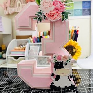 Custom Pink Farm 3d Number 8 Inches Tall - Etsy