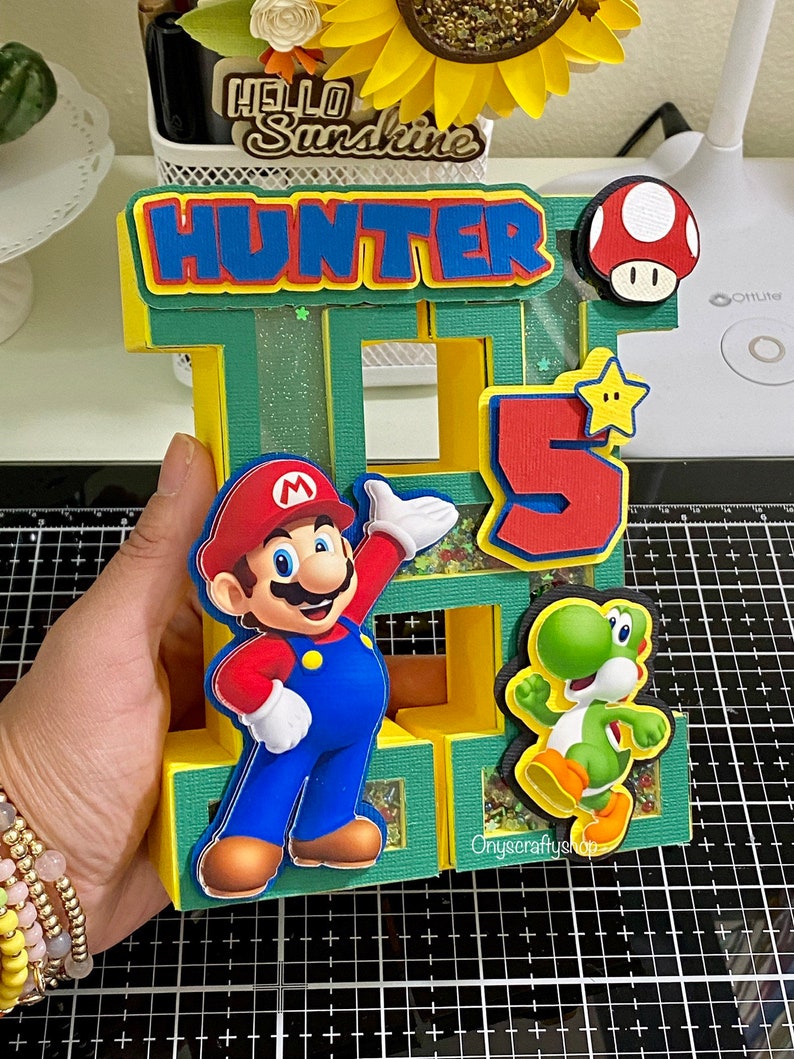 Super Mario 3D Letter Super Mario Theme 3D Letter Sign - Etsy Canada