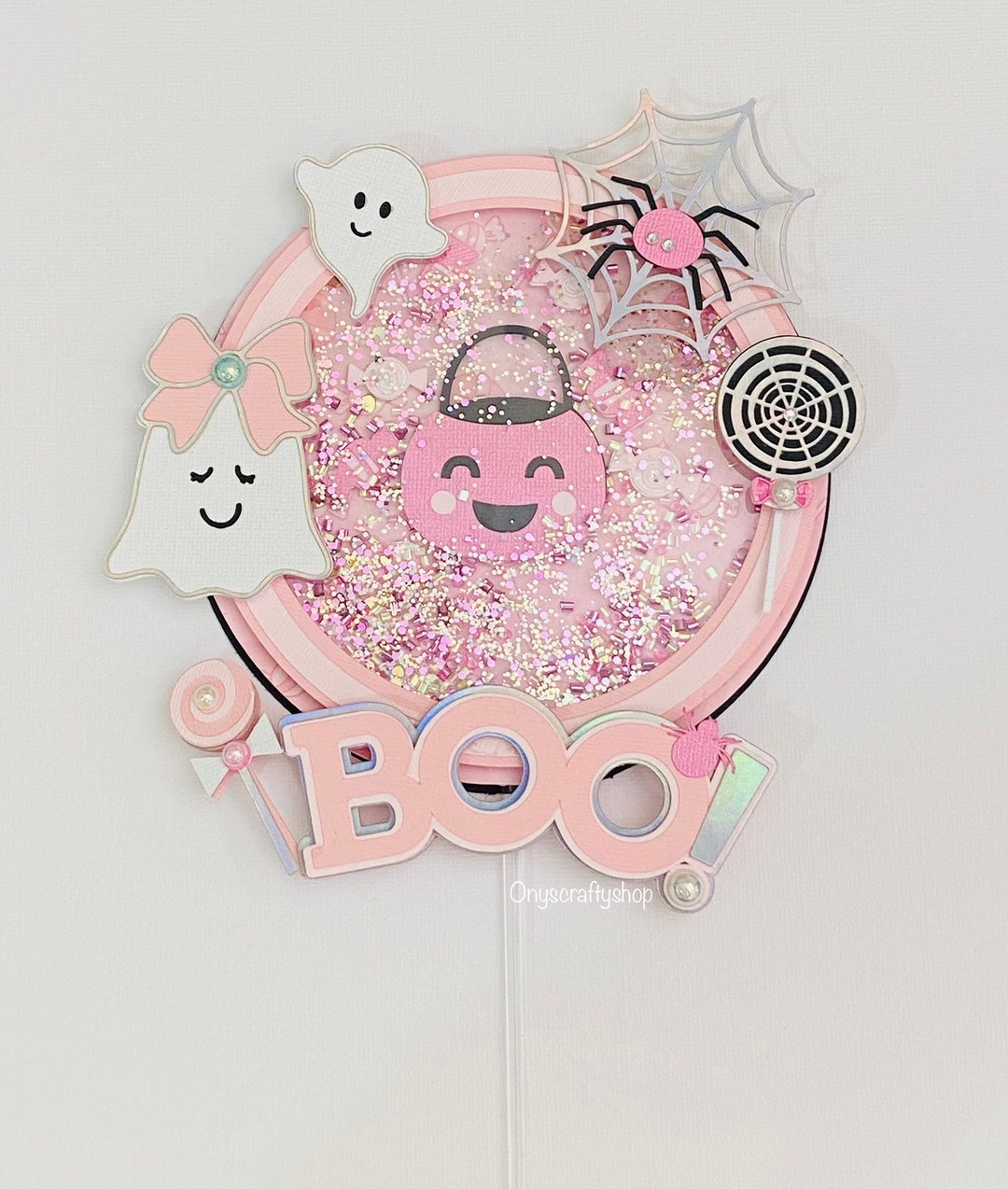 Pink Halloween Party, Pink Halloween Birthday, Pink Ghost Party, Pink ...
