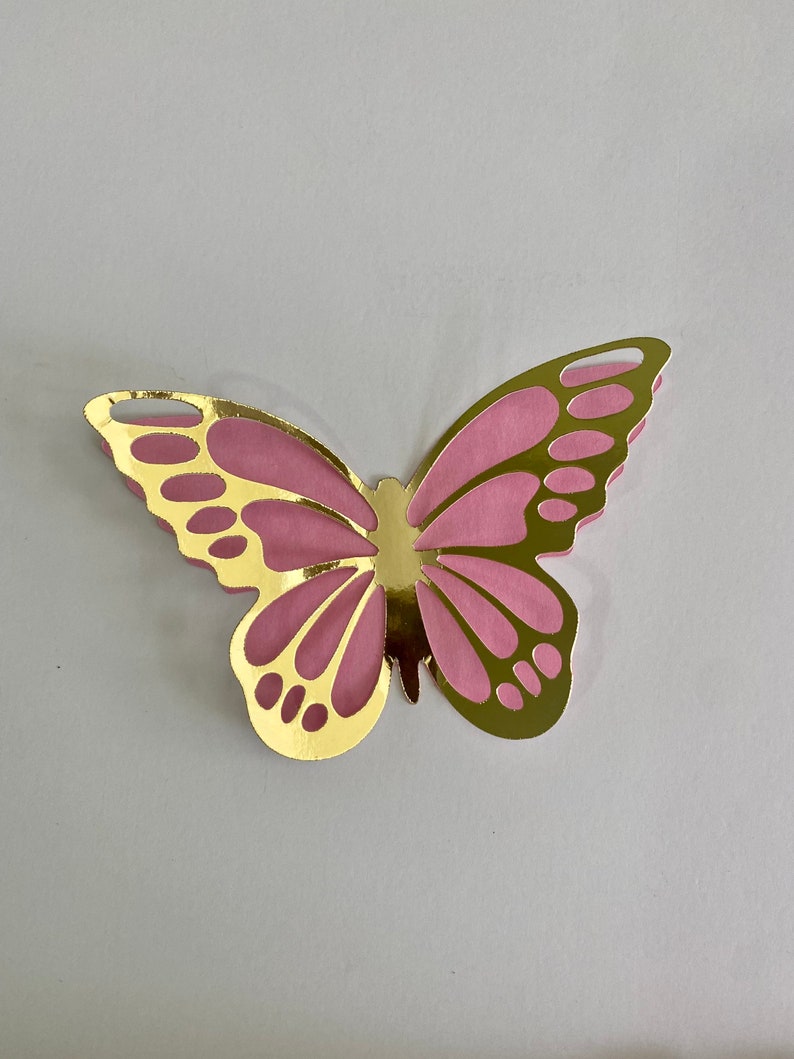 Pink Butterfly Cut Outs Paper Butterflies Set of 12 - Etsy