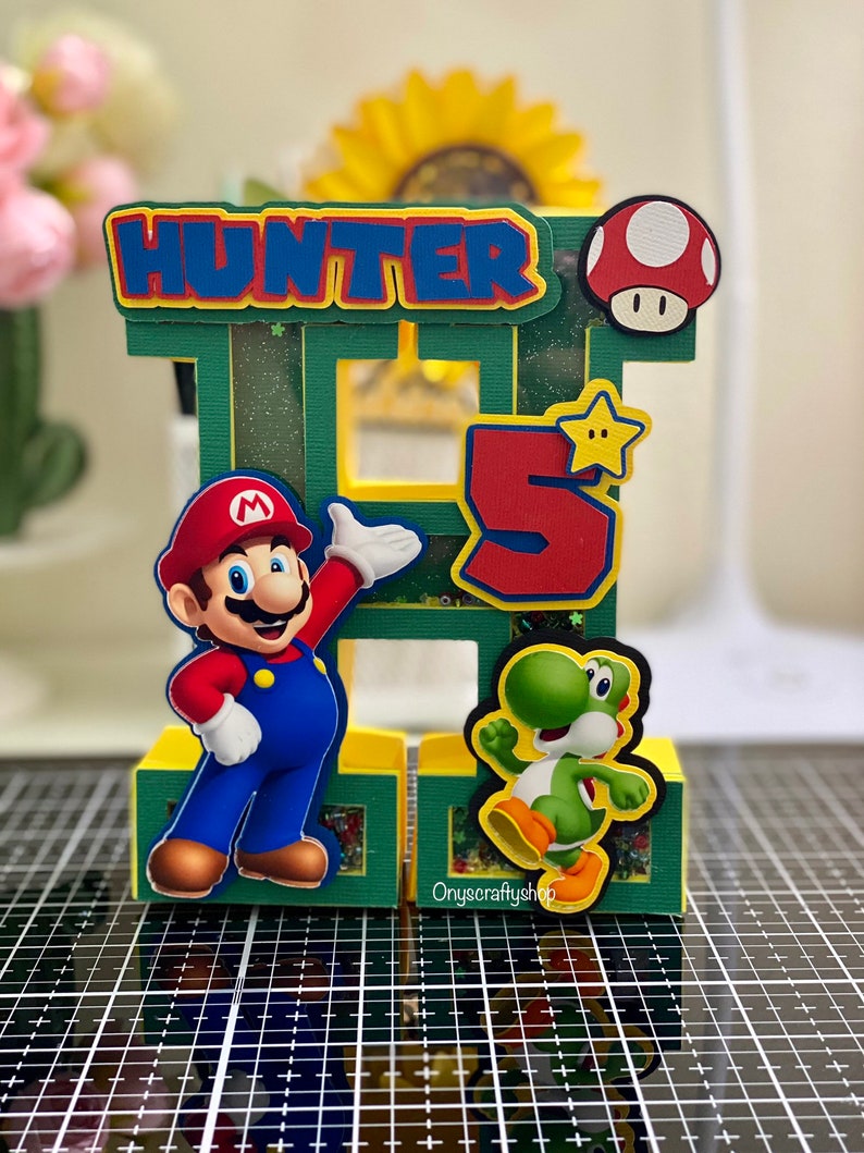 Super Mario 3D Letter Super Mario Theme 3D Letter Sign - Etsy Canada
