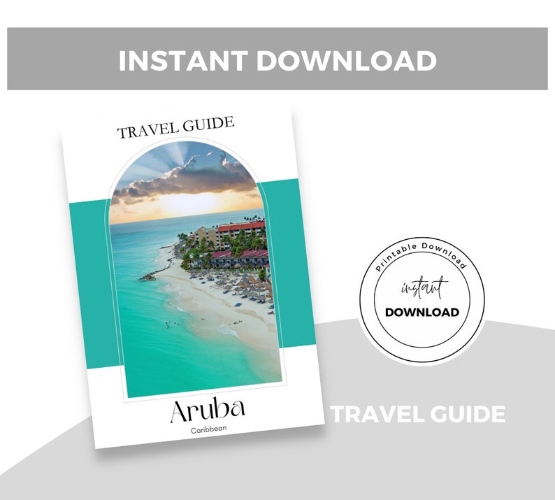 Aruba | Travel Guide | Printable Travel Guide | Caribbean's - Etsy