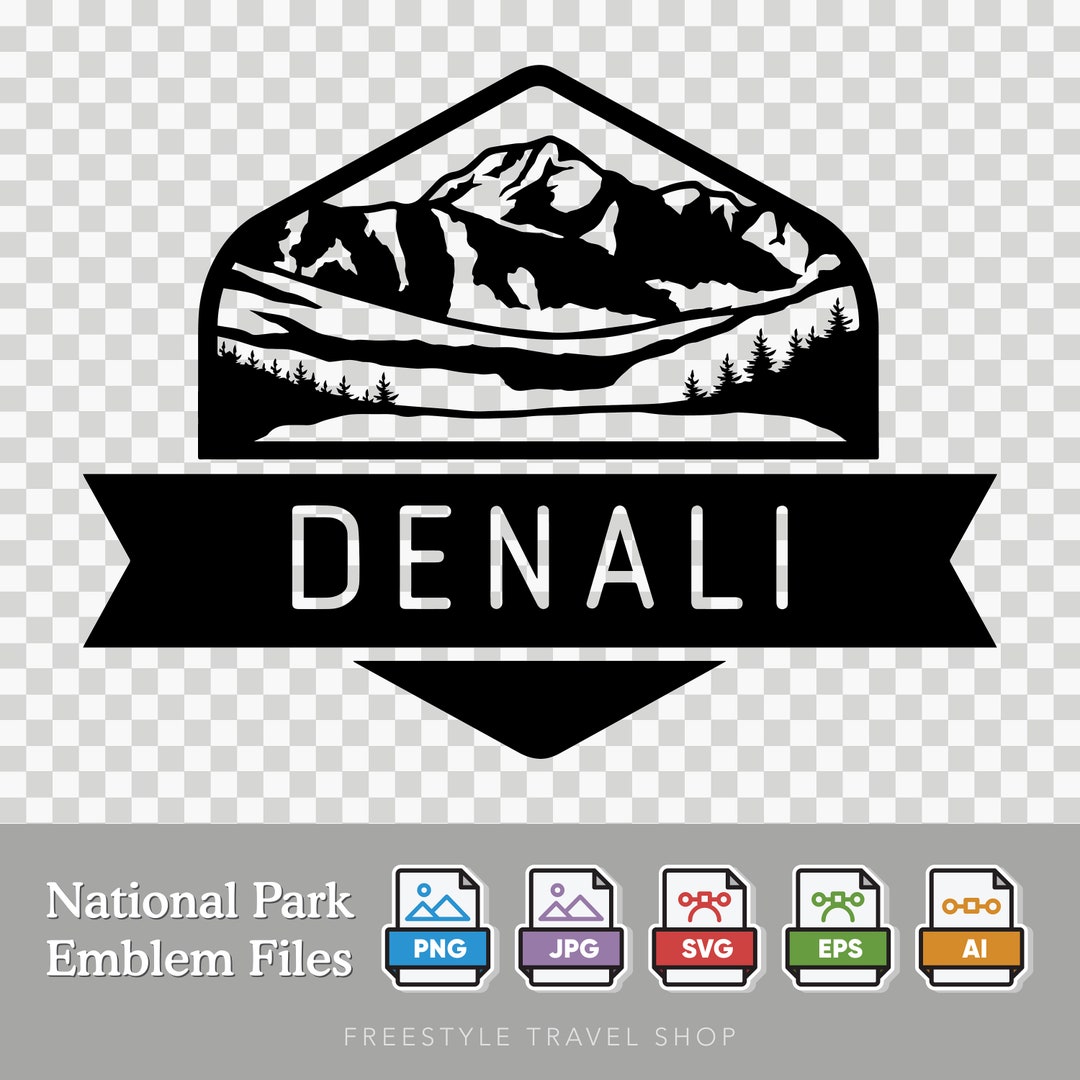 Denali National Park Emblem - Digital Download | SVG, PNG, AI, & More ...