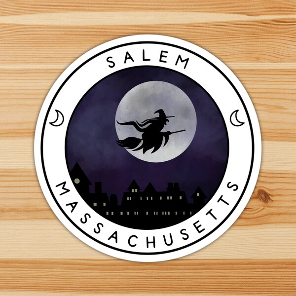Salem Massachusetts Sticker - Etsy