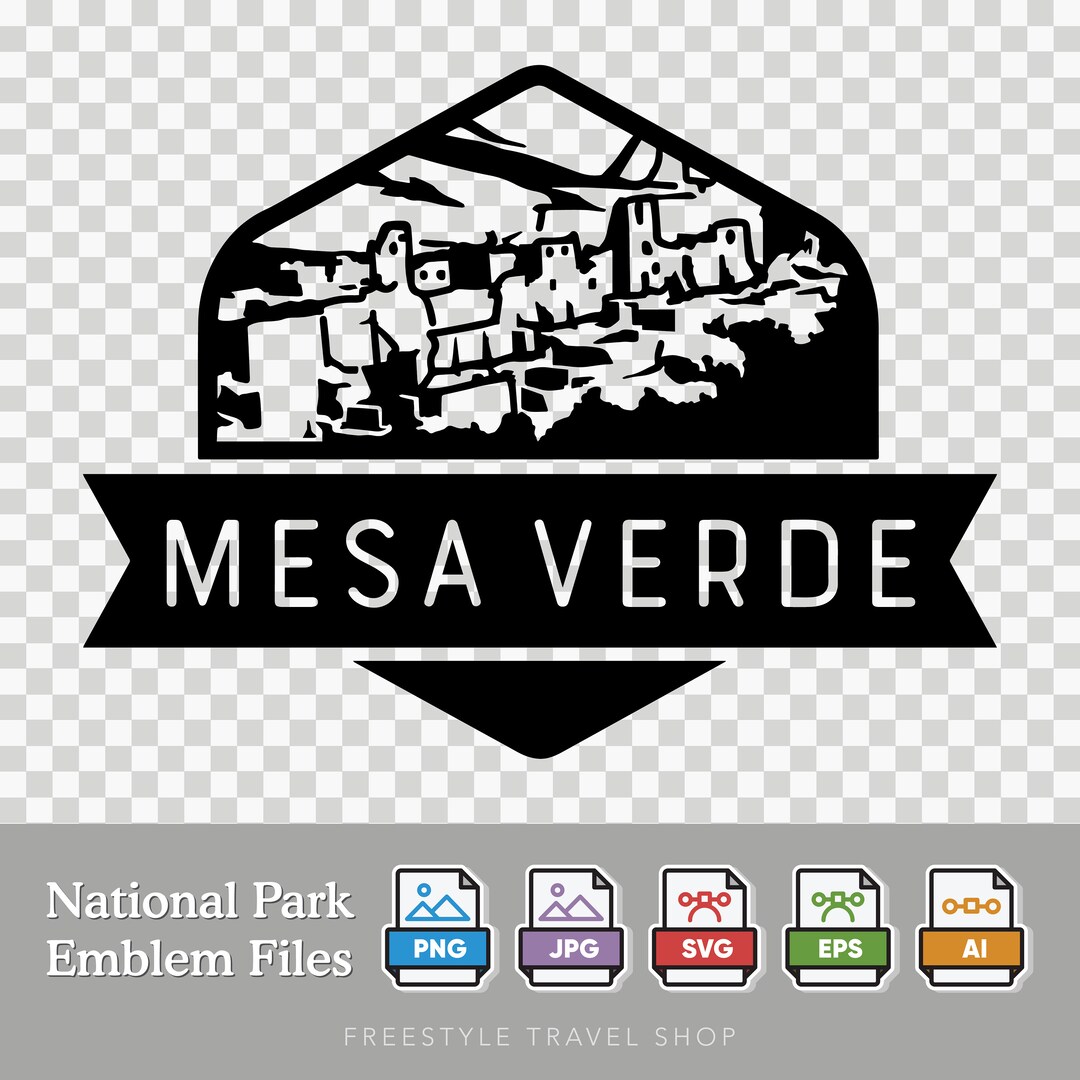 Mesa Verde National Park Emblem - Digital Download | SVG, PNG, AI ...