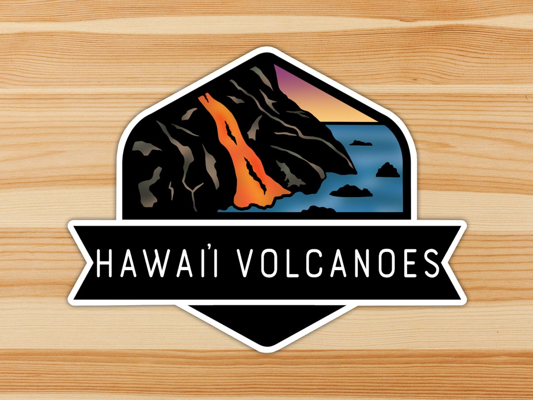 Hawaii Volcanoes National Park Emblem Vinyl Sticker 2 Handmade - Etsy