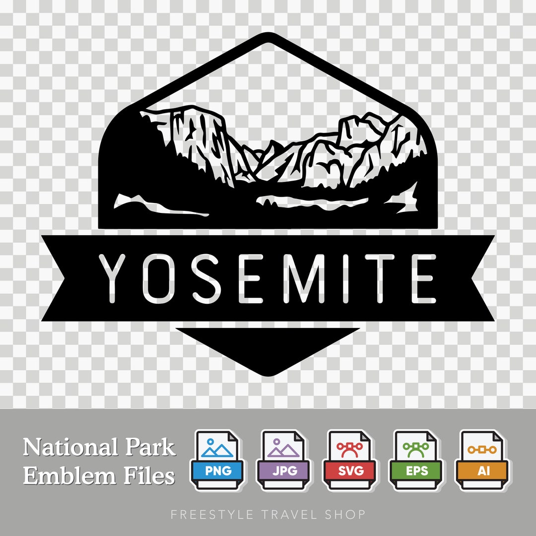 Yosemite National Park Emblem - Digital Download | SVG, PNG, AI, & More ...