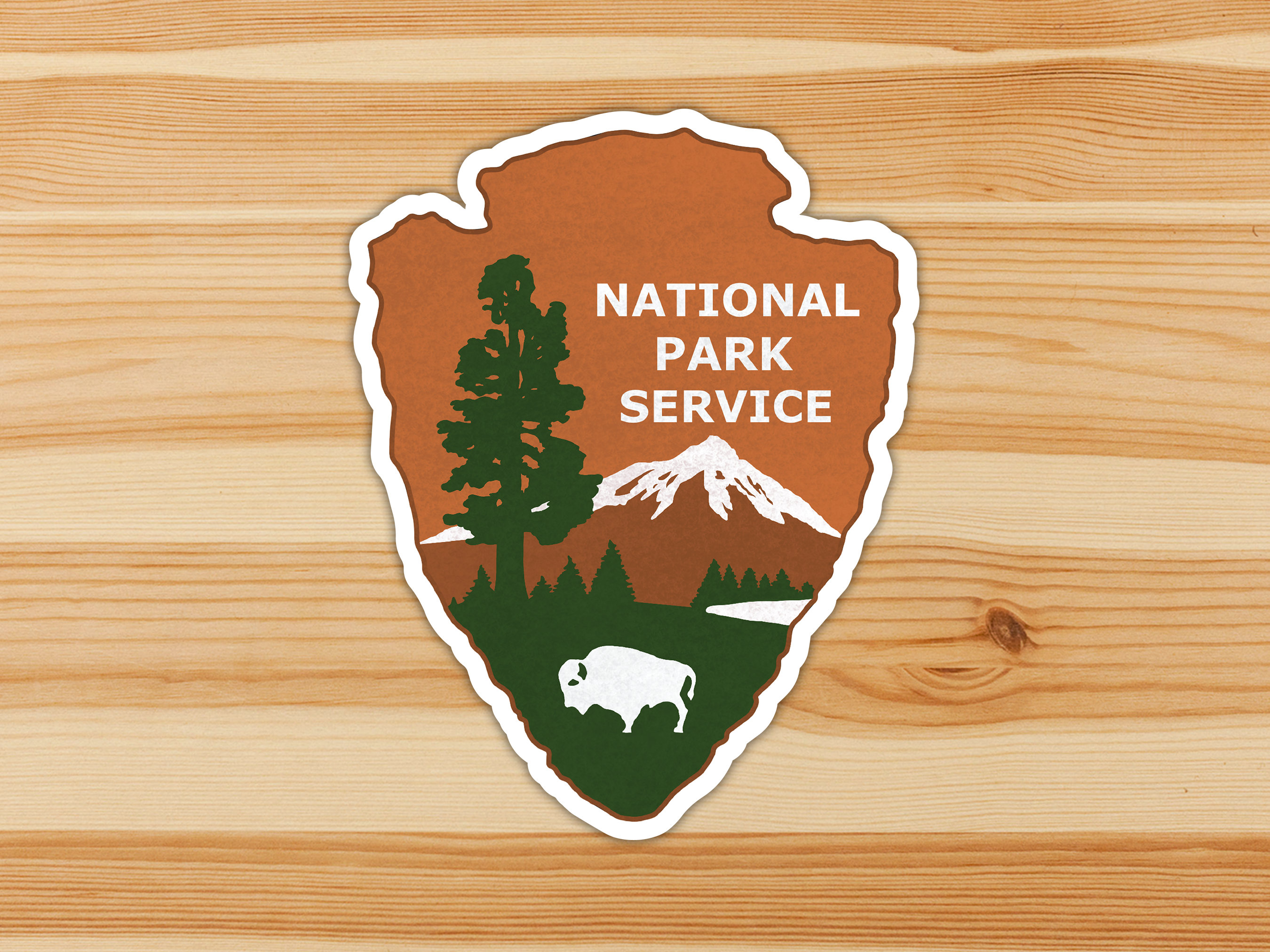 National Park Service Vinyl Sticker 2 Handmade - Etsy