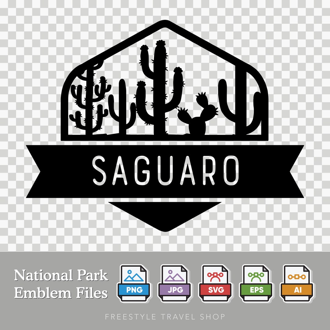 Saguaro National Park Emblem - Digital Download | SVG, PNG, AI, & More ...