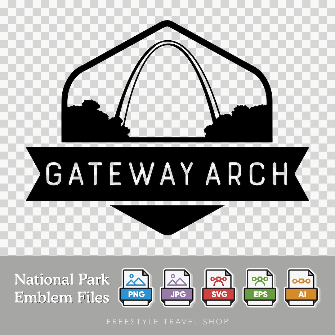 Gateway Arch National Park Emblem - Digital Download | SVG, PNG, AI ...