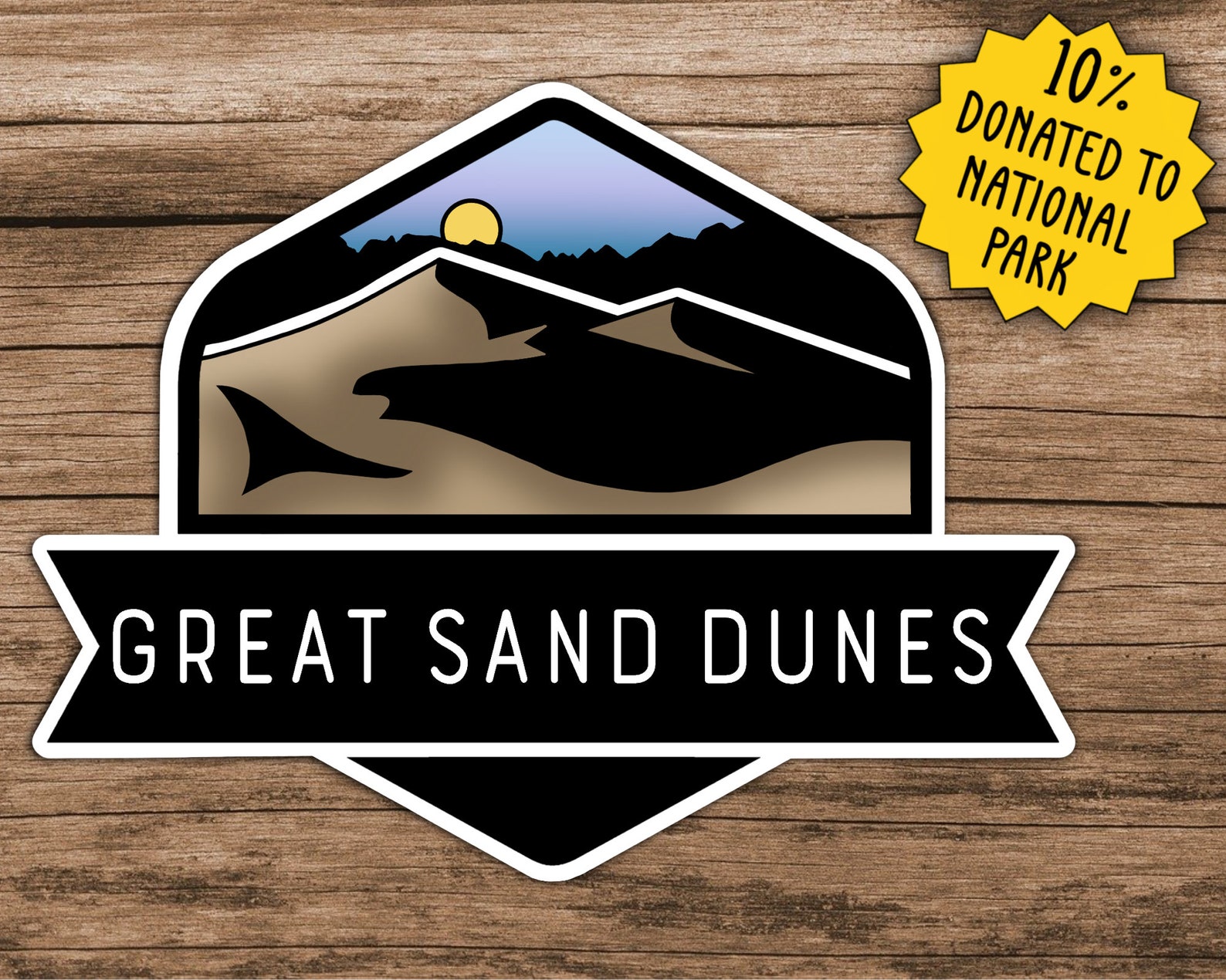 Great Sand Dunes National Park Emblem Vinyl Sticker | Etsy