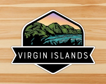 Virgin Islands Sticker - Etsy