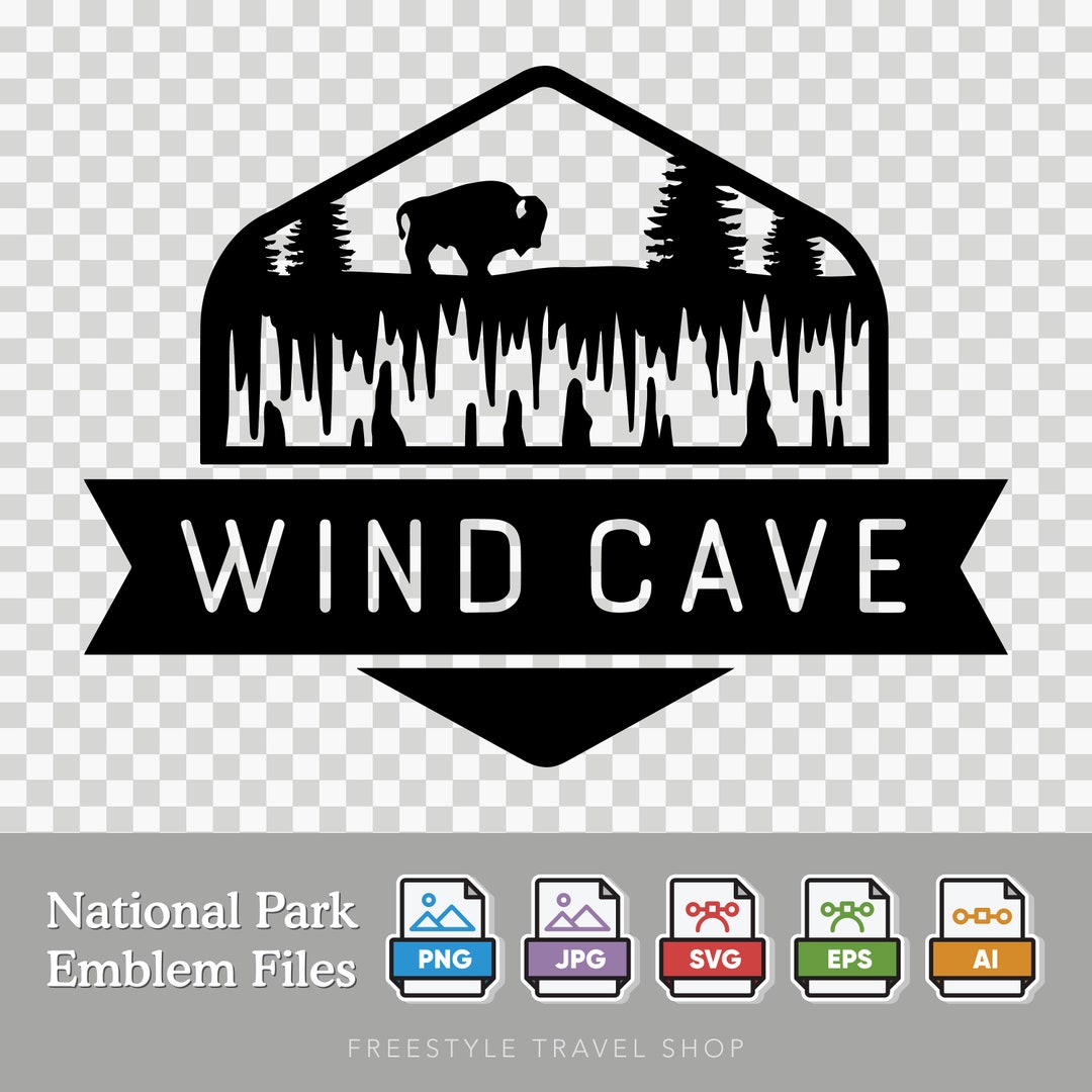 Wind Cave National Park Emblem - Digital Download | SVG, PNG, AI ...