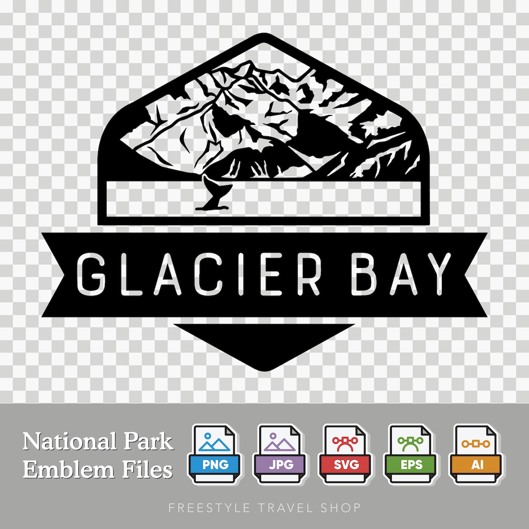 Glacier Bay National Park Emblem - Digital Download | SVG, PNG, AI ...