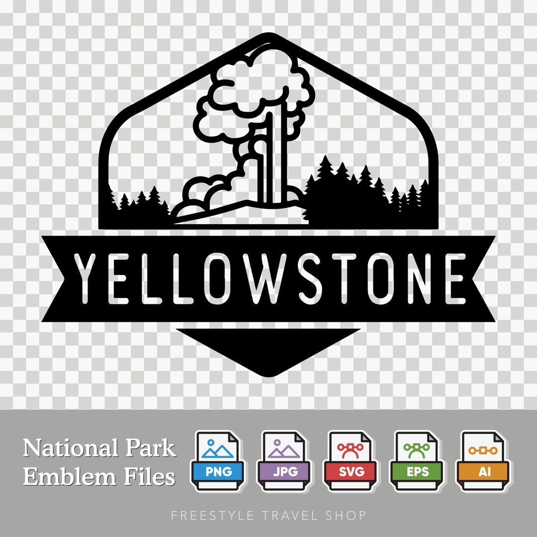 Yellowstone National Park Emblem - Digital Download | SVG, PNG, AI ...
