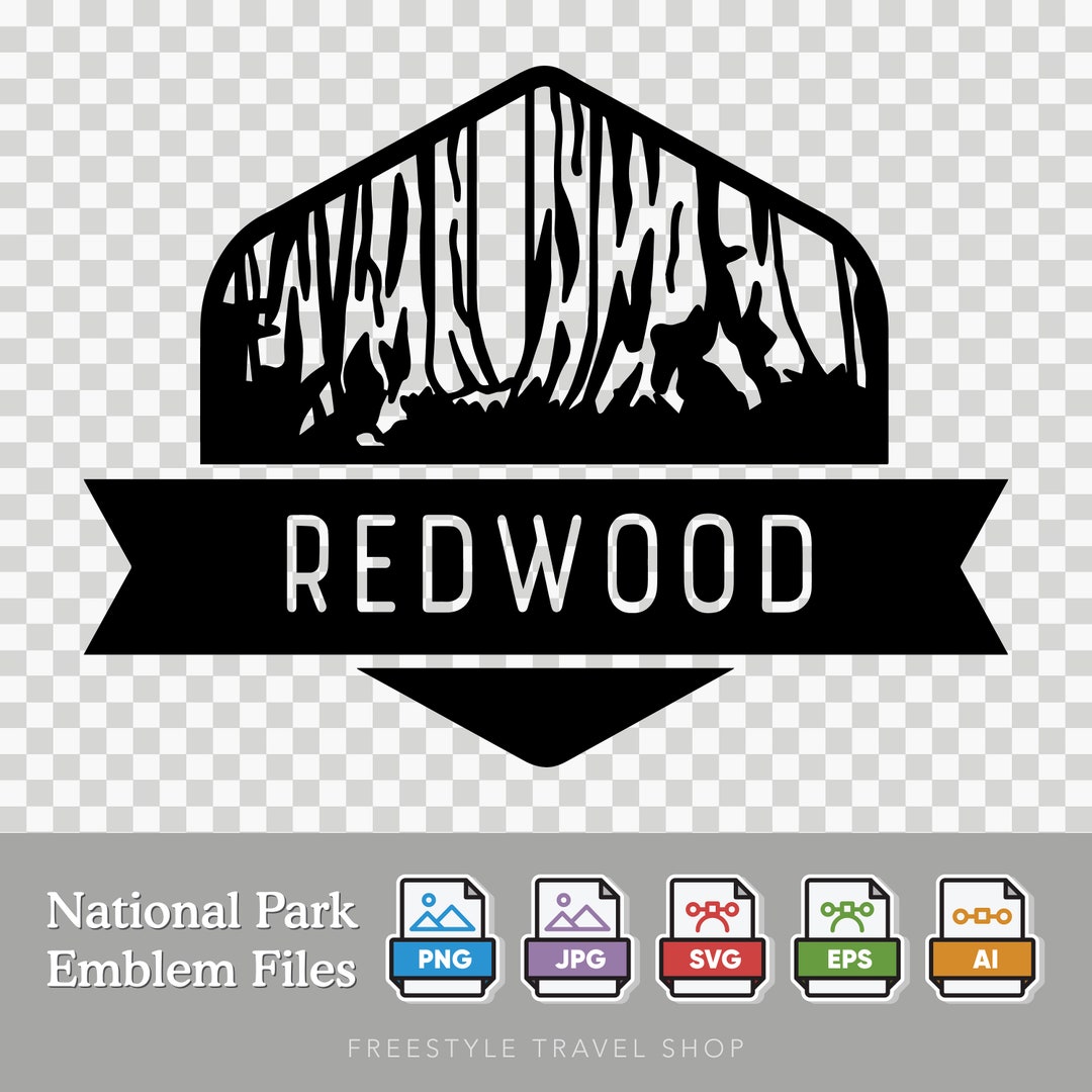 Redwood National Park Emblem - Digital Download | SVG, PNG, AI, & More ...