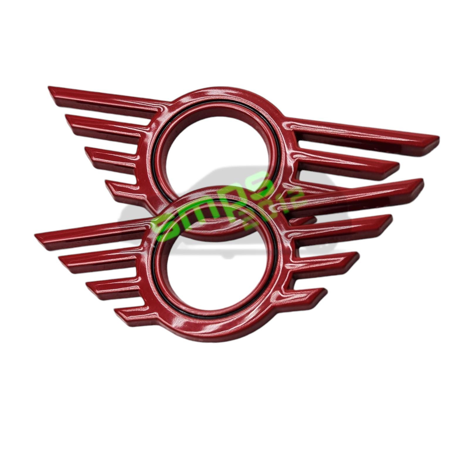 Black Gloss Metal Door Pin Lock Wing Emblem Badge - for MINI R55 R56 ...
