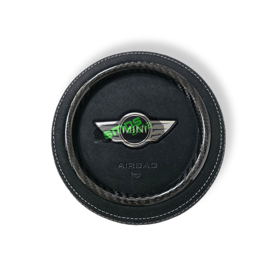 Mini F54 F55 F56 F57 F60 Carbon Fiber Steering Wheel Center Ring Cover ...