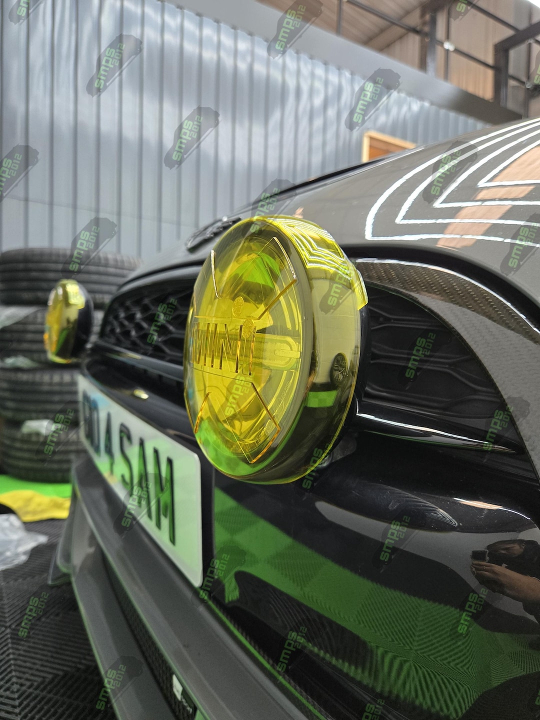 Rally Fog Lamp Light Cover in Yellow Clear Lens - for MINI Models ...