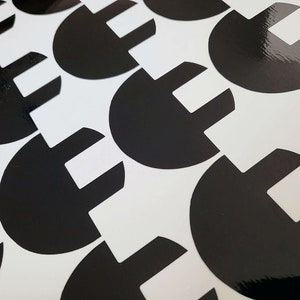 MINI Hybrid Electric Logo Vinyl Decal x4 Pieces - Etsy