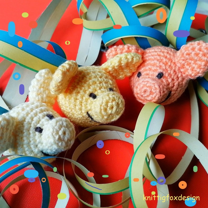 FREAKY PIGGIES Häkelanleitung / Crochet Pattern Piggies / - Etsy
