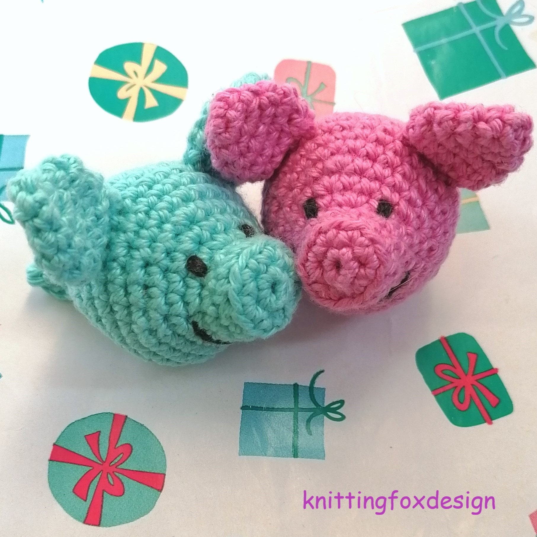 FREAKY PIGGIES Crochet Pattern / Crochet Pattern Piggies / Amigurumi ...