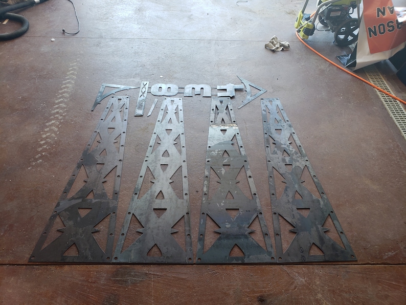 Truss style Mailbox Stand CNC Plasma DXF file Windmill or | Etsy