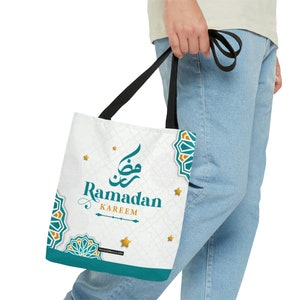 Ramadan Mubarak Tote Bag - Sac Islamique, Cadeau Eid, Sac De Mosquée ...