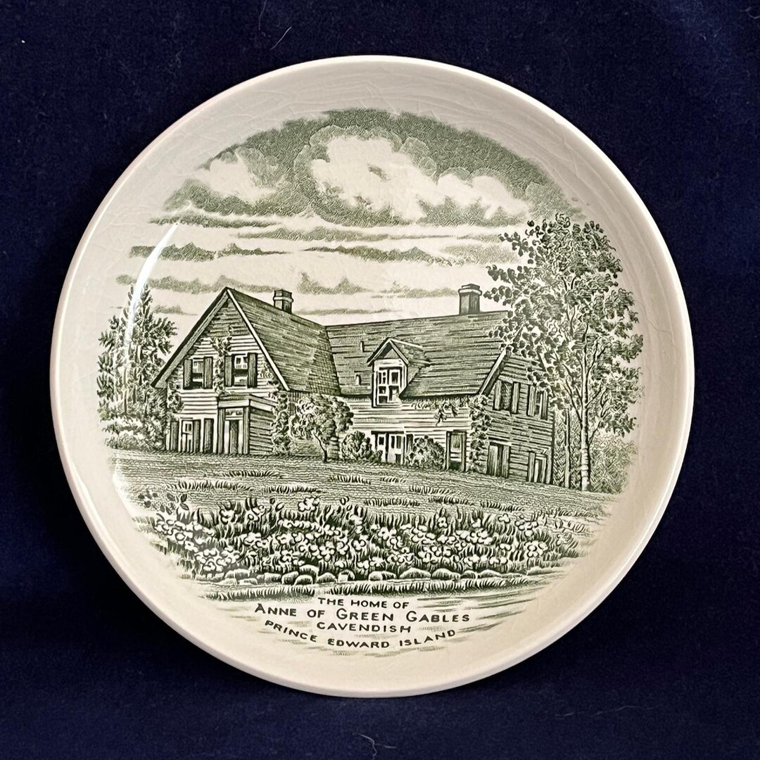 Vintage Miniature Plate Home Anne Green Gables Burleigh England 12cm ...