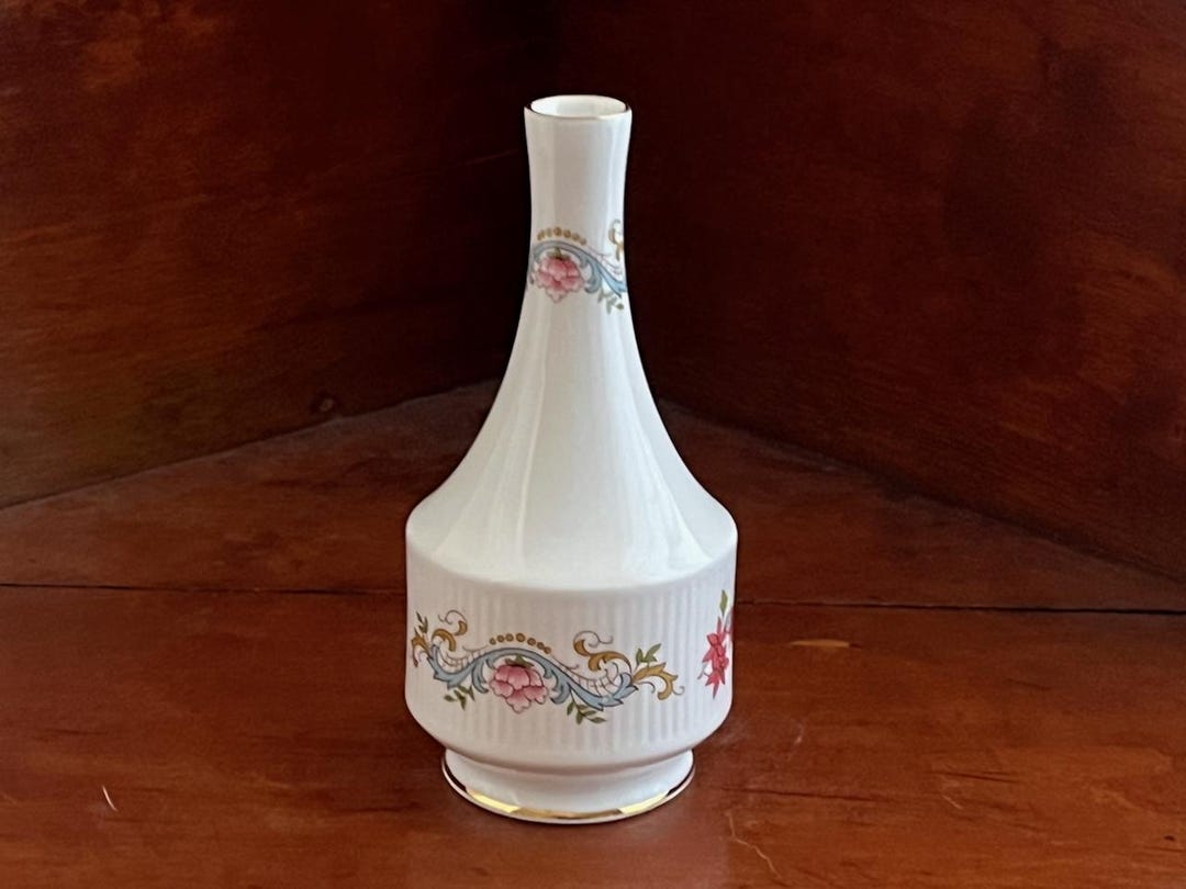 Vintage Vase Paragon England Tree of Kashmir Oriental Floral Peony 13cm ...