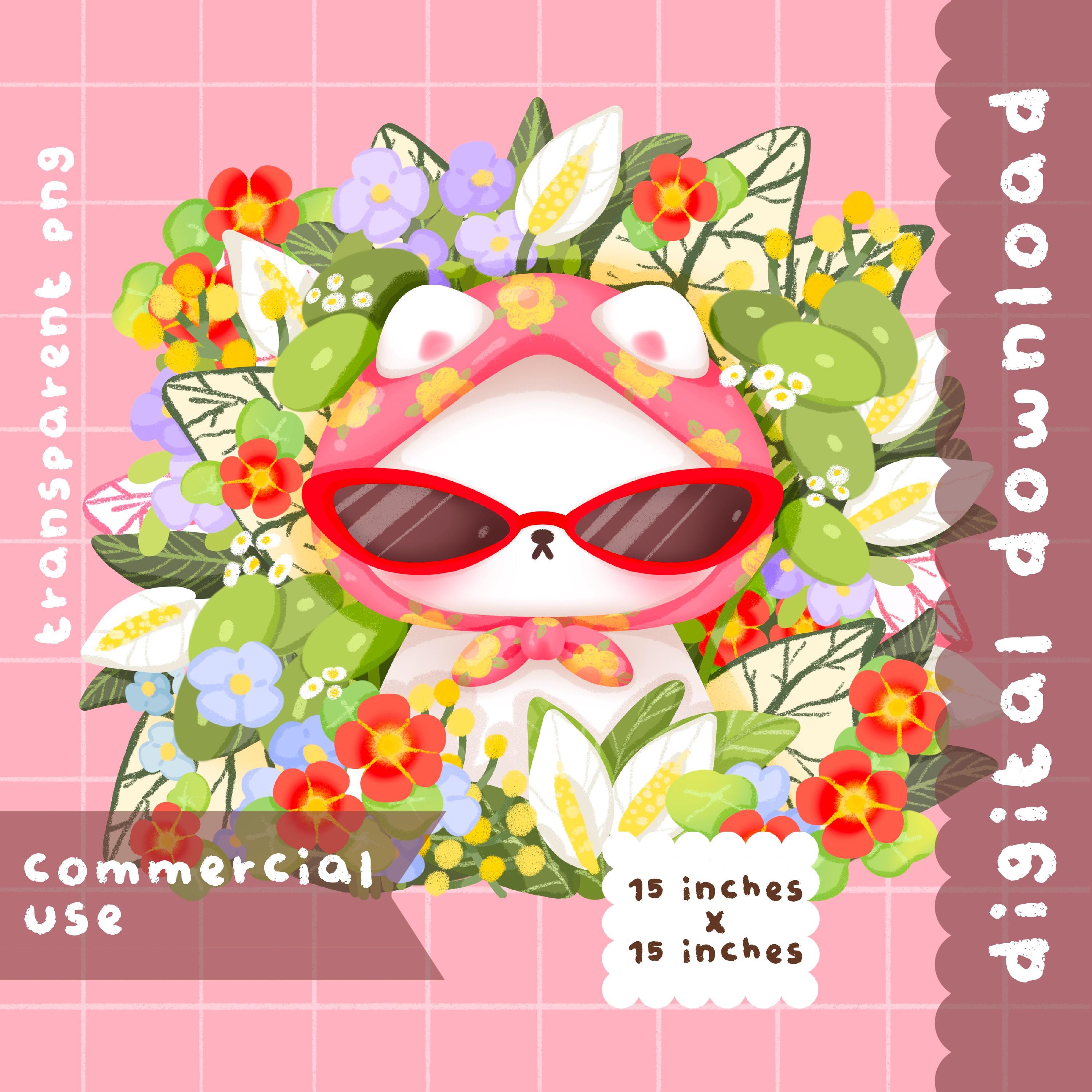 Cute Kawaii Printable Sassy Cat Plants Clipart / Commercial Use/ PNG - Etsy