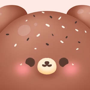 Cute Kawaii Printable Cocoa Bear Clipart / Commercial Use/ PNG - Etsy