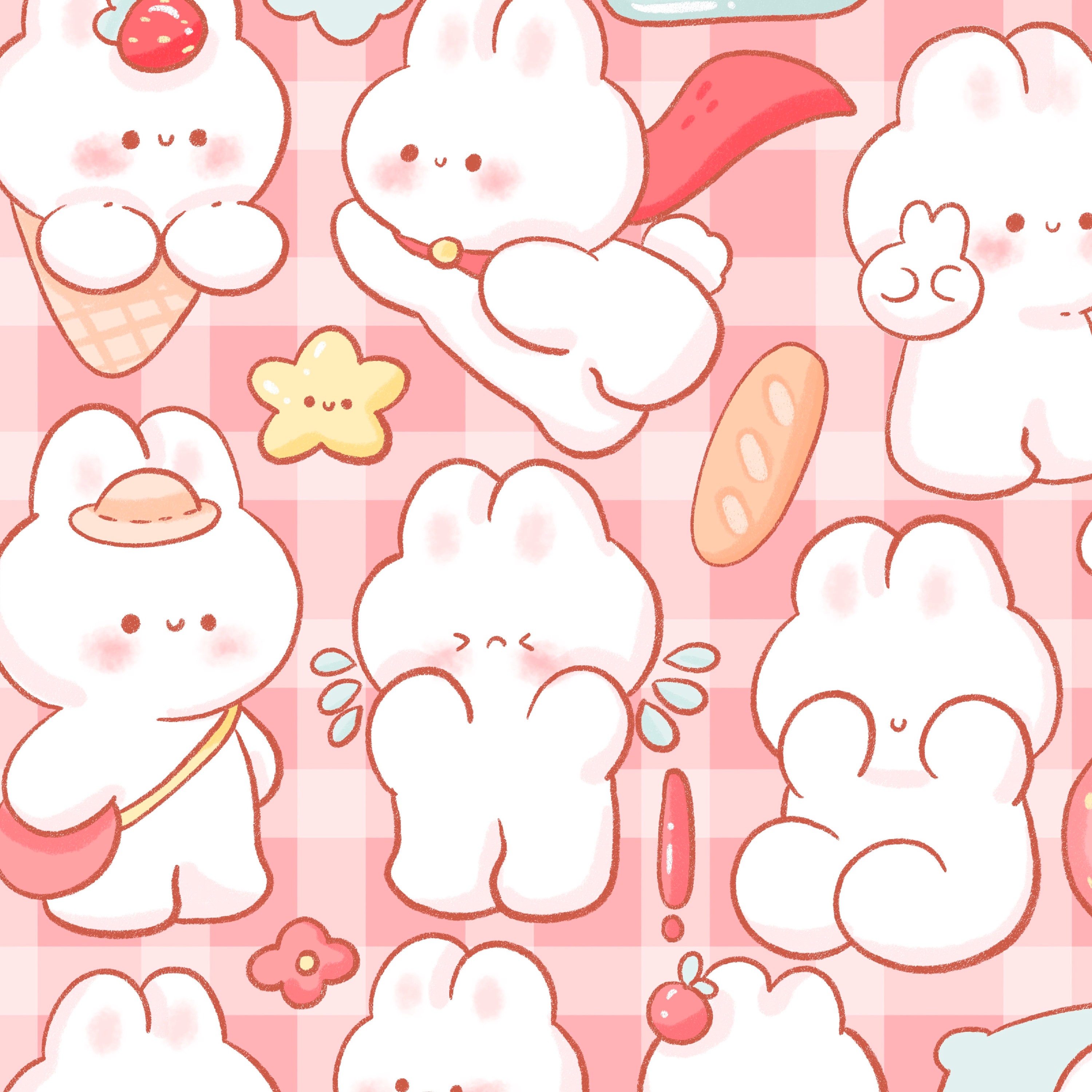 Chibi Bunny Wallpaper