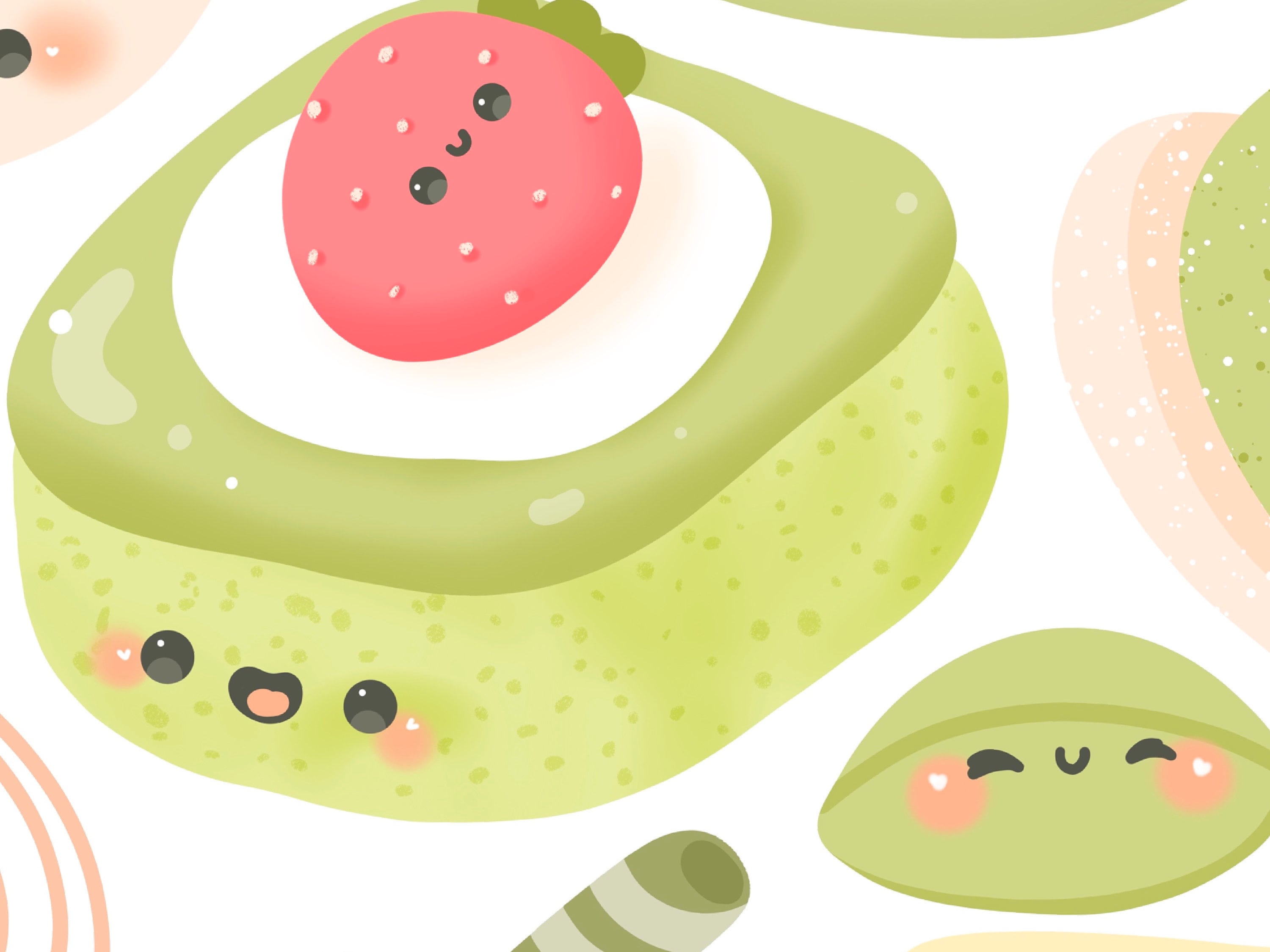 Cute Kawaii Printable Matcha Treats Clipart / Commercial Use/ - Etsy