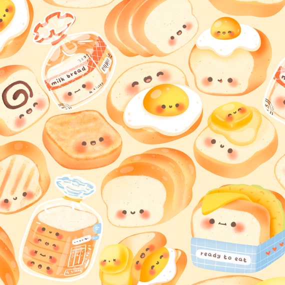 Cute Bread Wallpaper