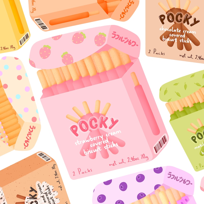 Pocky Sticker - Etsy